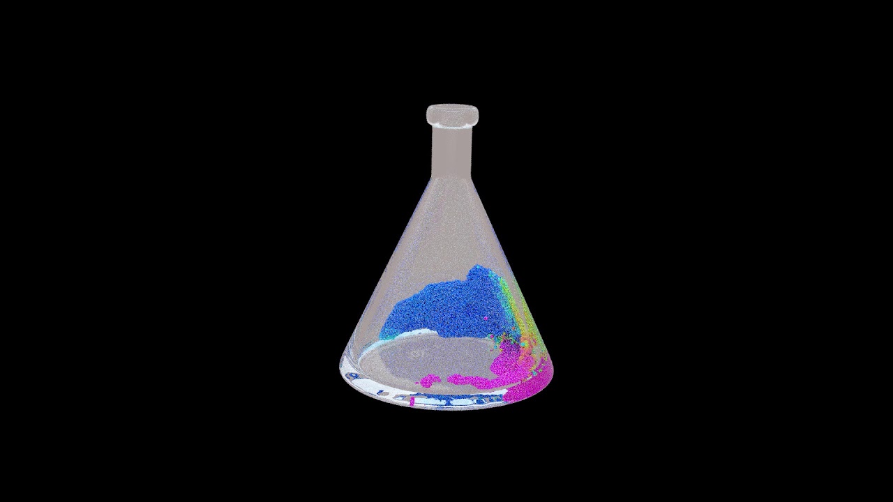 particle glass animation - YouTube