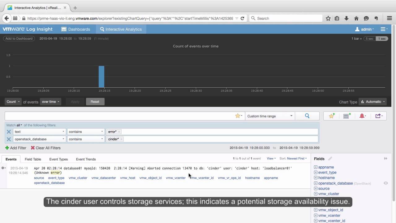 VMware Integrated OpenStack – Log Analysis - YouTube