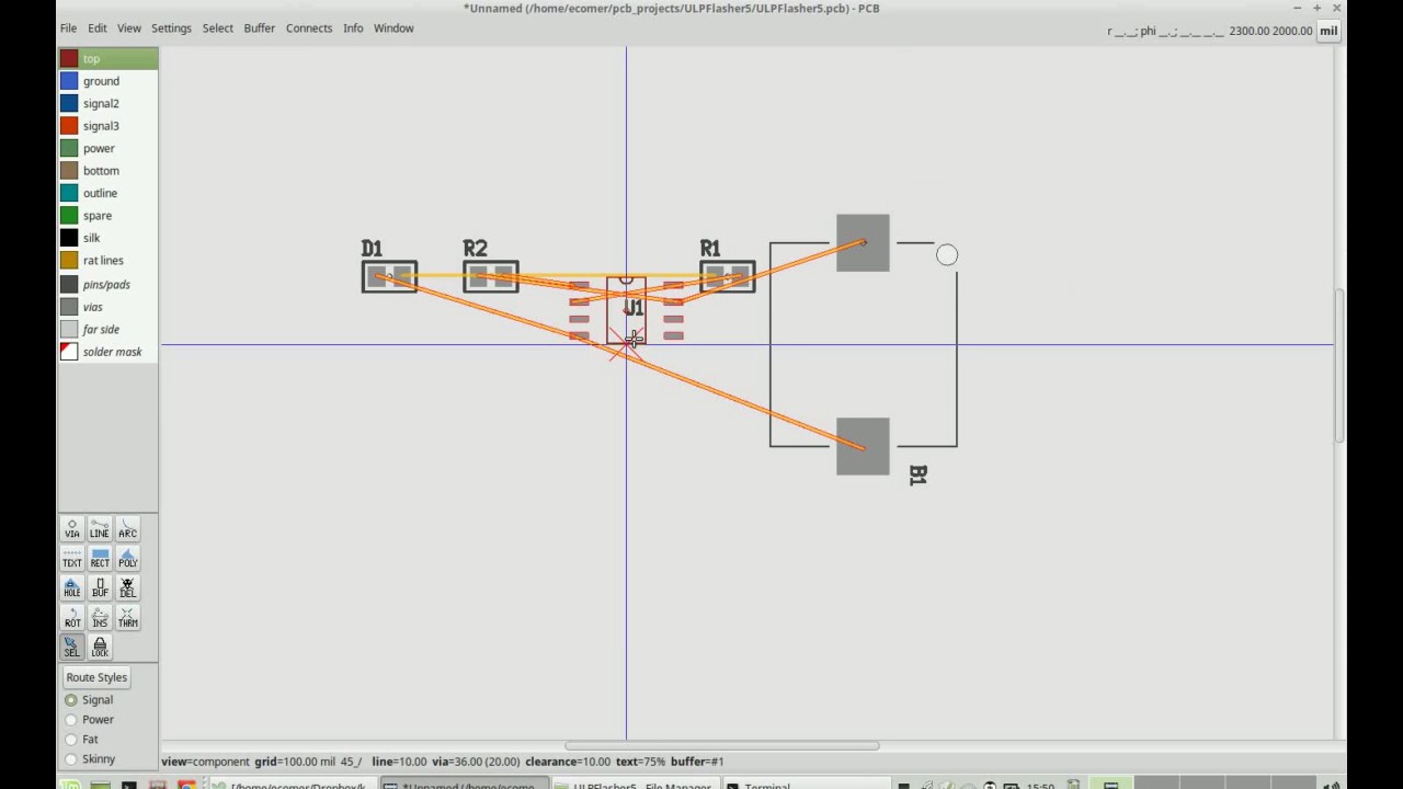 GEDA PCB demo - YouTube