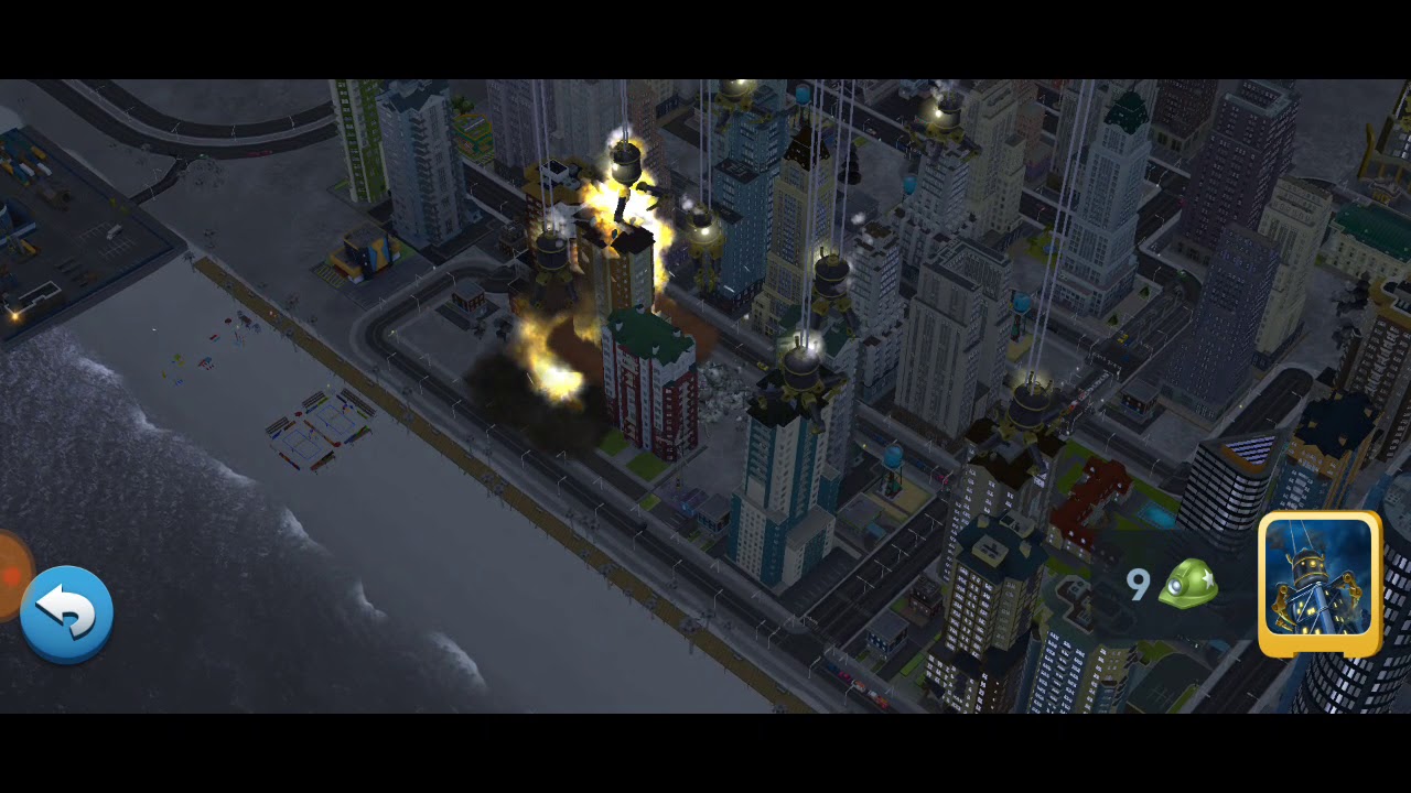 SIMCITY BuildIt!! Spider disaster attack in club wars - YouTube