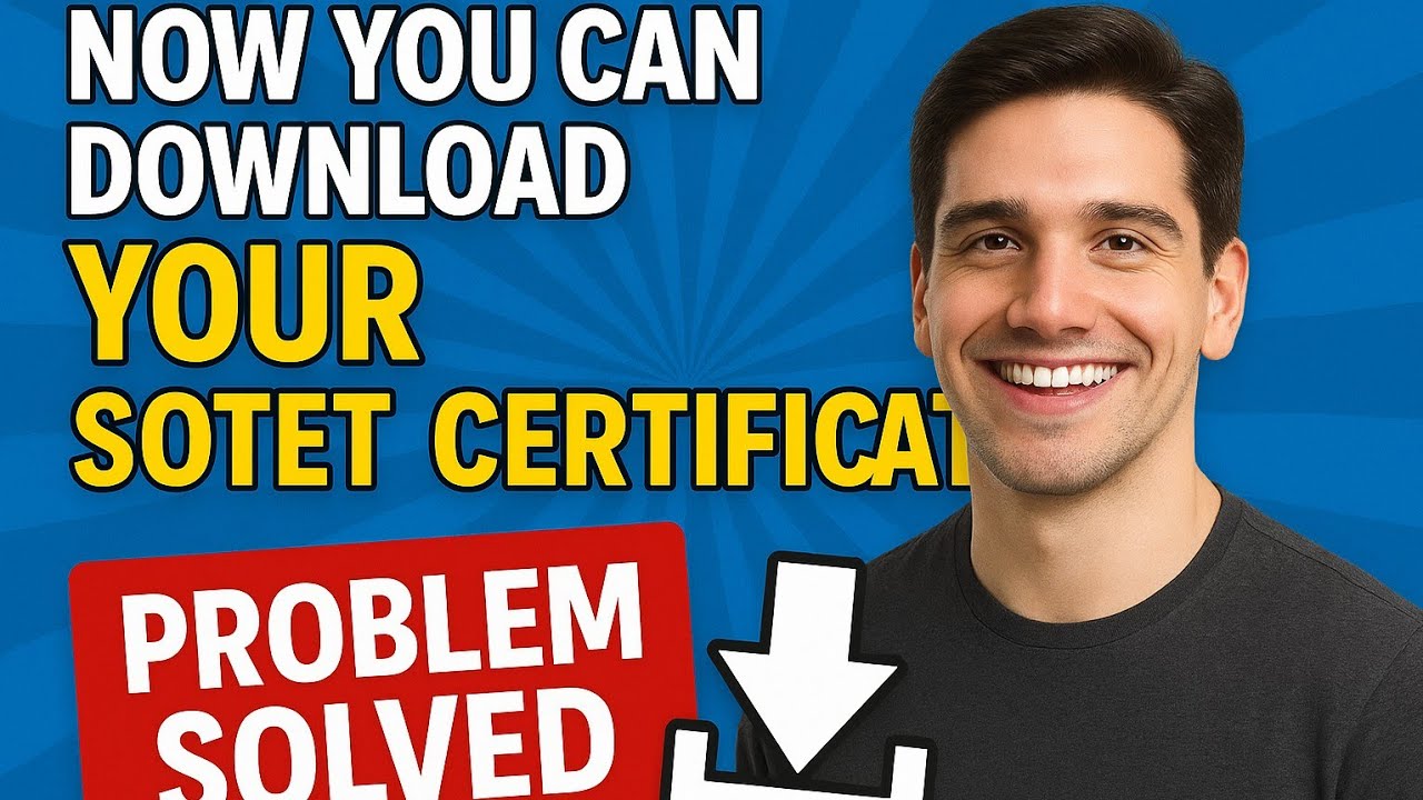How To Download Your SOTET Certificate #problem Solved #bseodisha #otet ...