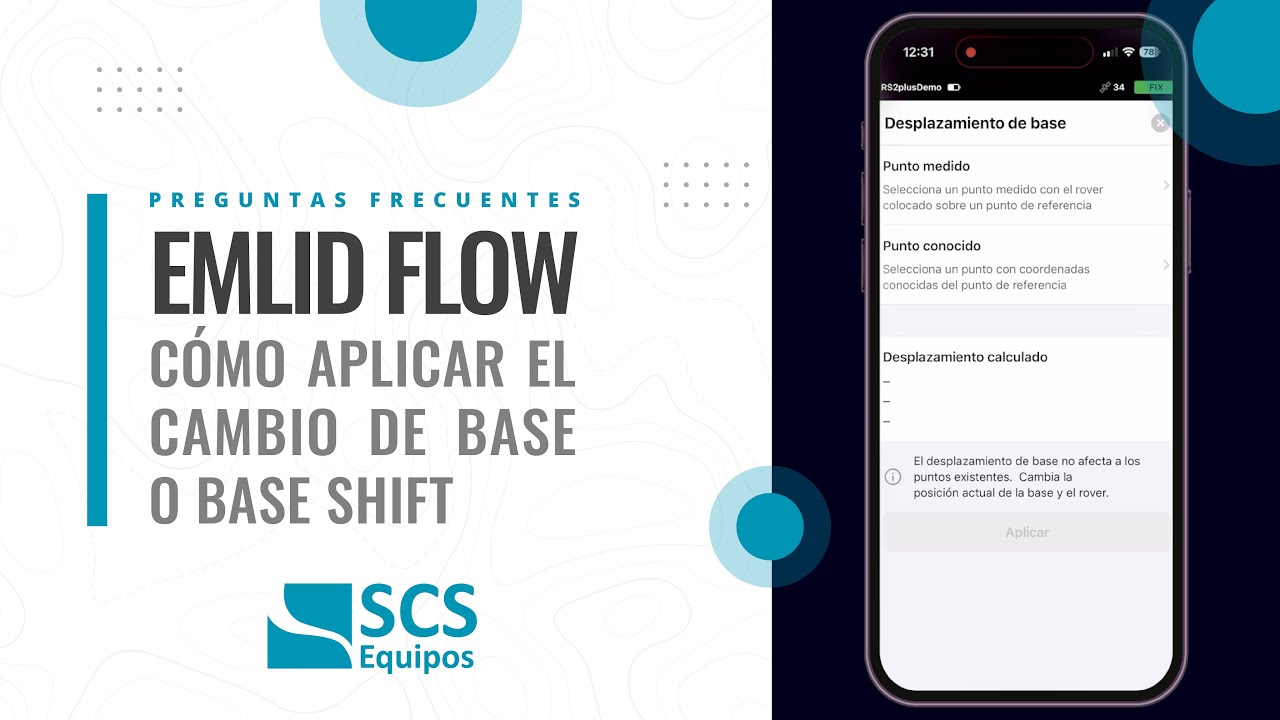 Cómo realizar el cambio de base o base shift en Emlid Flow - YouTube