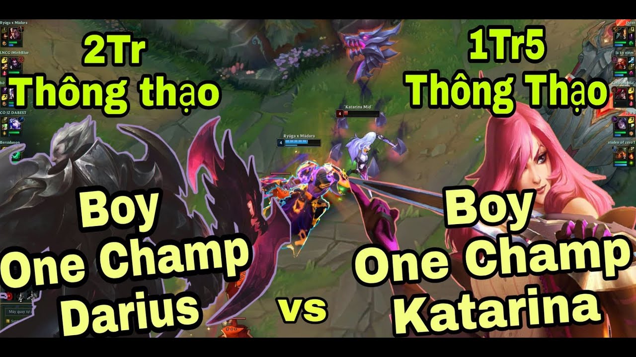 Boy One Champ Darius 2Triệu Thông Thạo Đối Đầu Với Boy One Champ ...