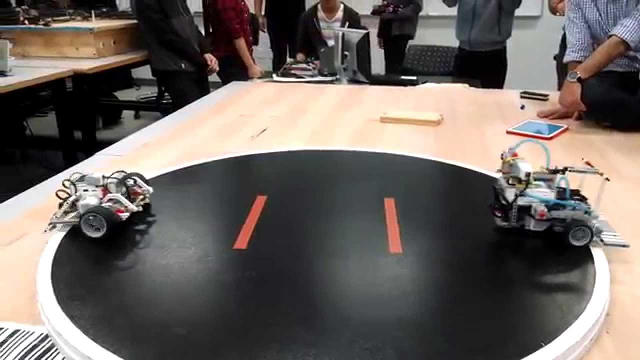 SFU 2014 EV3 Sumo Bot Battle 3 of 4 - YouTube