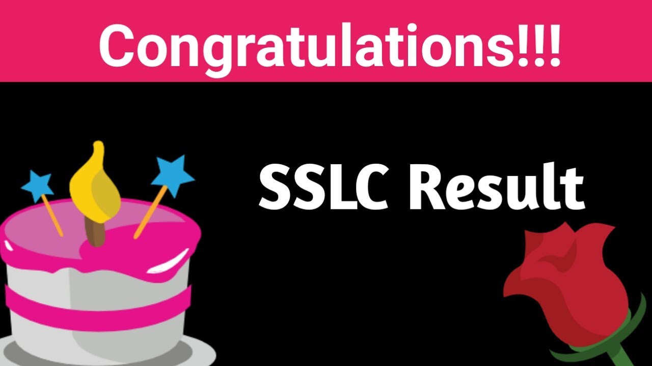 Congratulations for SSLC Students I SSLC Result - YouTube