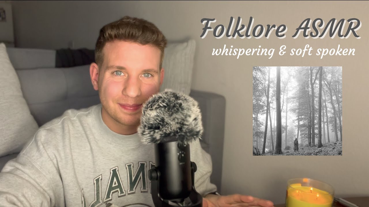ASMR whispering and soft spoken: 'Folklore' lyrics by Taylor Swift 🌙☁️ ...