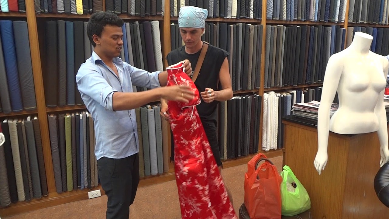 New Boston Tailor shop make suit, coat, pant and shirt at Khaosarn Road ...