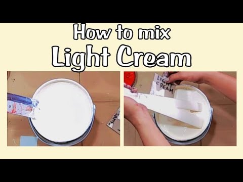 How to mix LIGHT CREAM ||Paint Mixing - YouTube