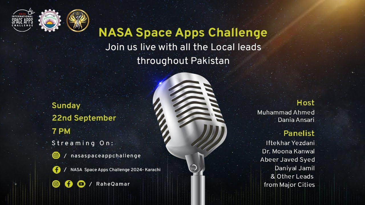 NASA's Space Apps Challenge in Pakistan - an introduction - YouTube