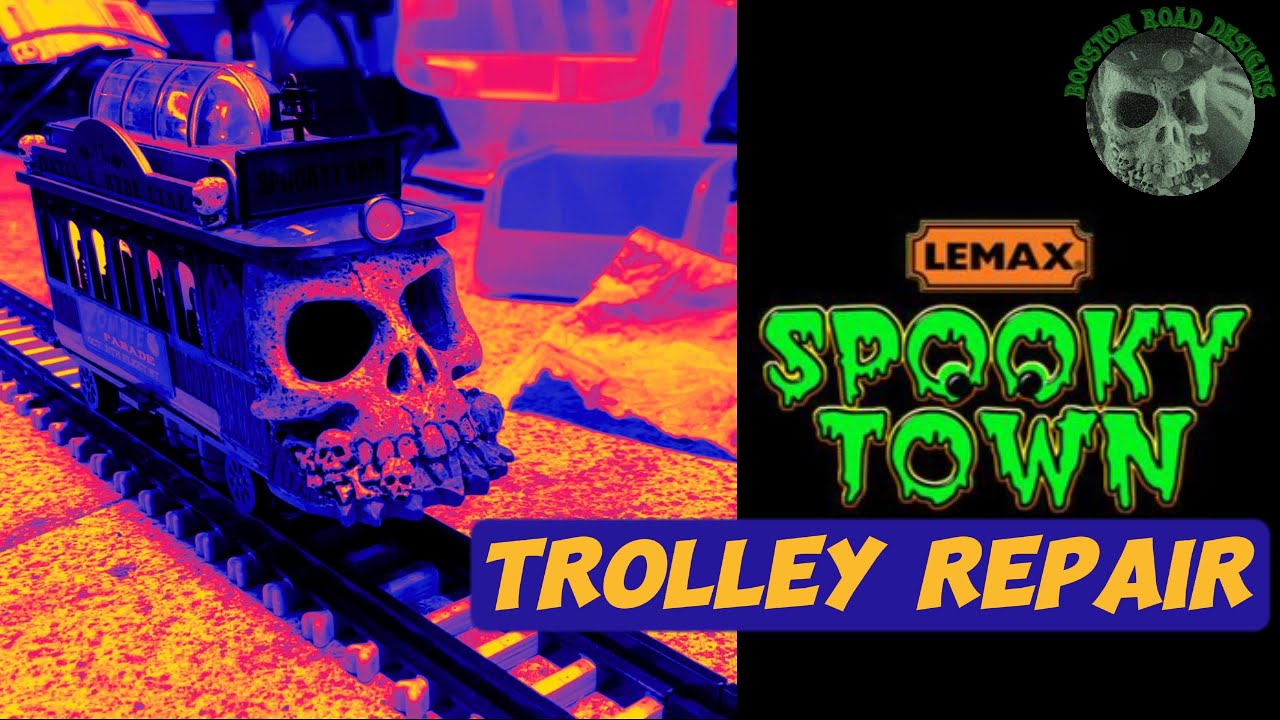 Trolley Folly - Lemax Spookytown Trolley Repair - YouTube