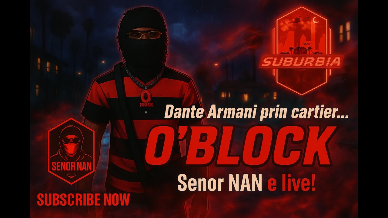 🦅 FIVEM ROMANIA 🔫SUBURBIA RP🔫🔴O'BLOCK🔴🔥LIVE🔥🦇RASURI, G6, ETC SETUP NOU ...