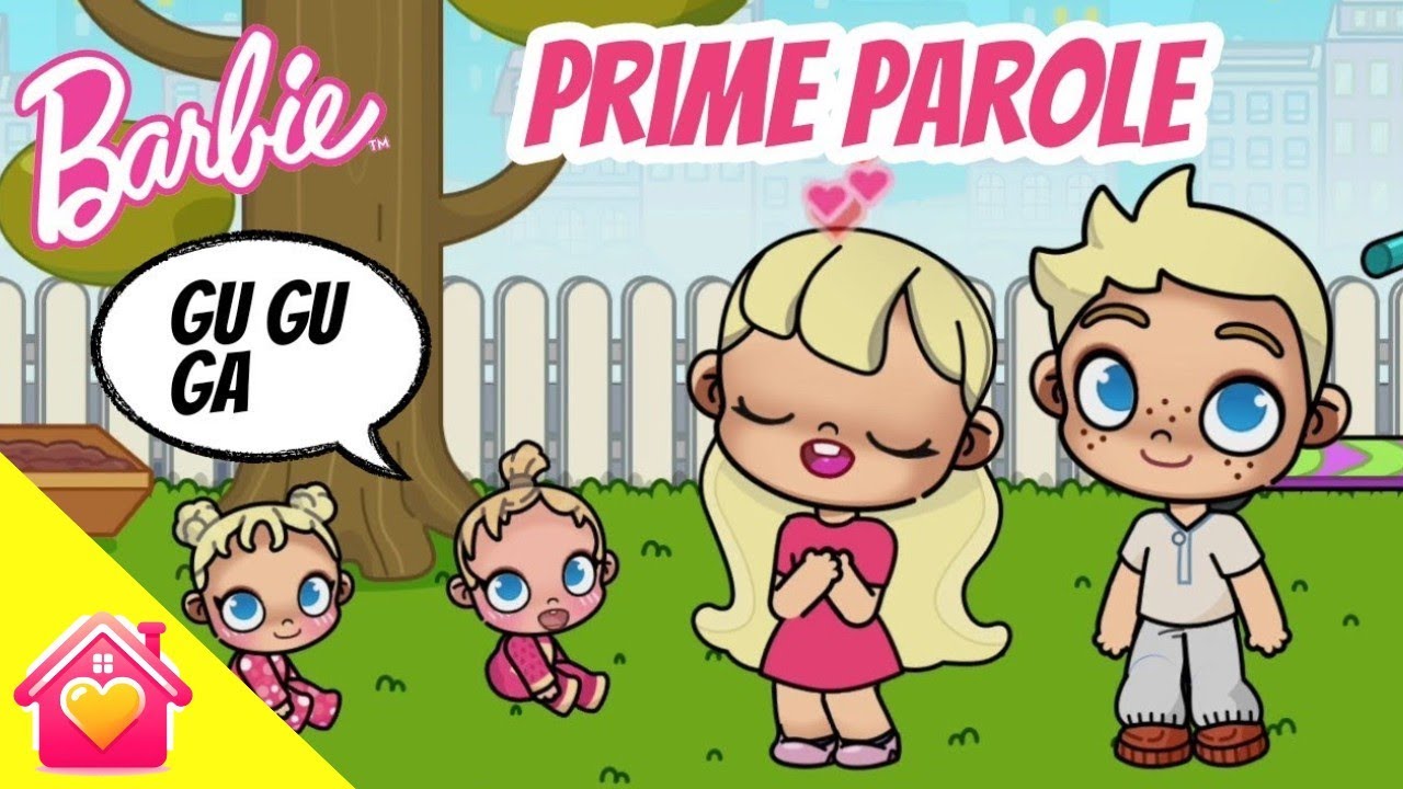 Barbie e le prime parole delle gemelle - YouTube