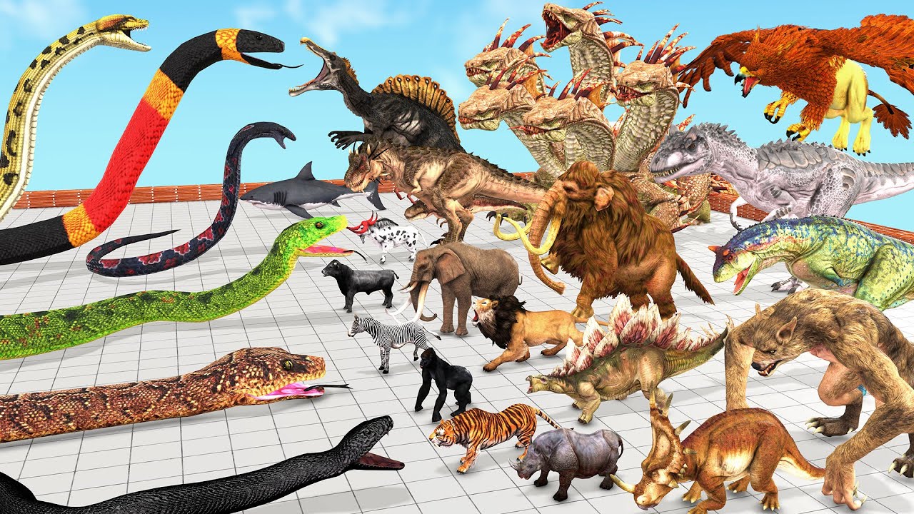 THE TOUGHEST OF ALL - Fantasy Revolt Giant Hydra vs Reptiles vs ...