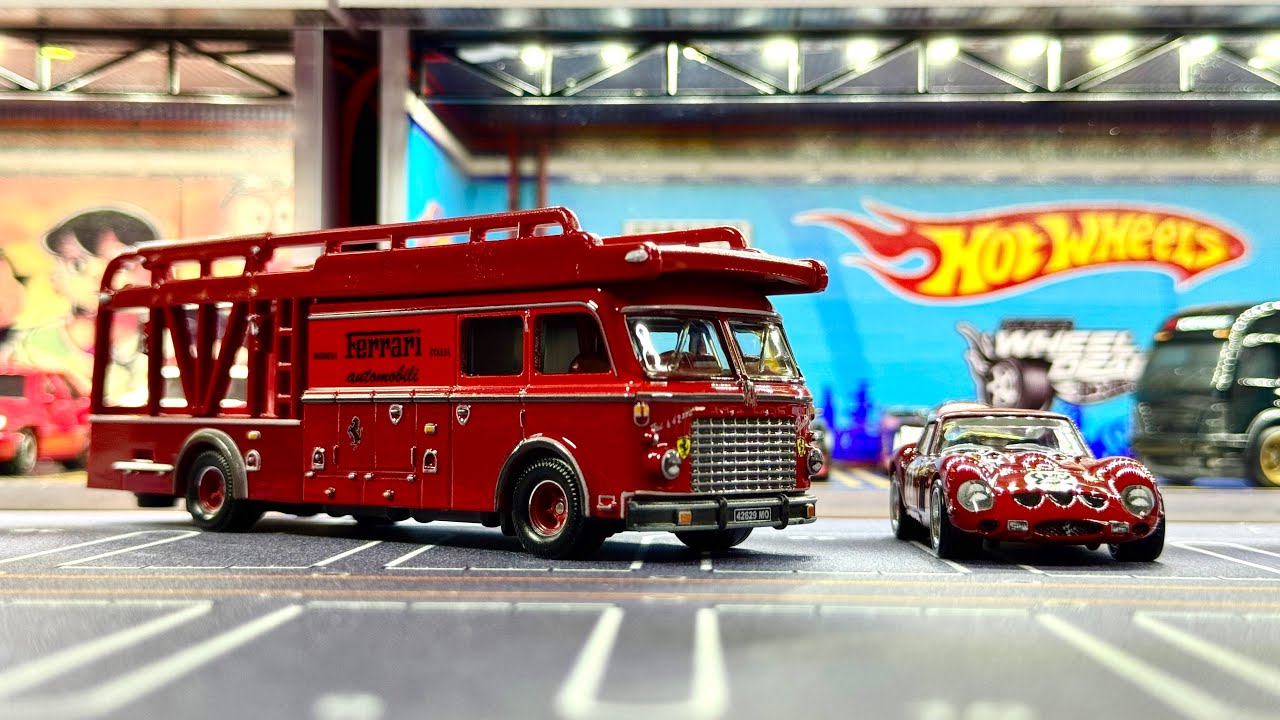 FLF56 H Case 2025 Hot Wheels Team Transport Unboxing First Ferrari Team ...