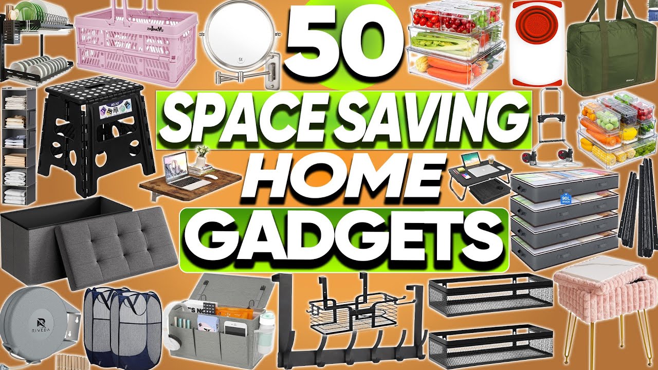 50 Space Saving Home Gadgets On Amazon | Smart Storage Solutions - YouTube
