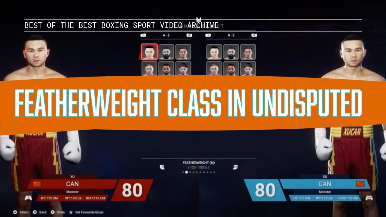FeatherWeight Class | Undisputed Boxing Weight Class Breakdown & Tips ...