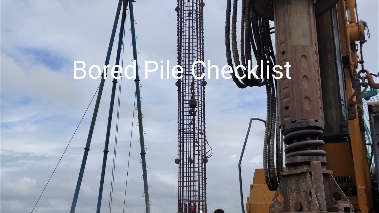 Bored Pile Checklist #Pile - YouTube