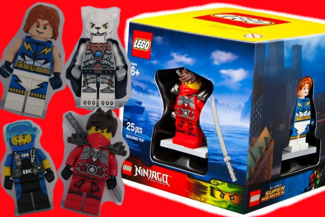 2015 LEGO BUILDING GIFT BOX SET 4 LEGO FIGS IN THE BOX - YouTube