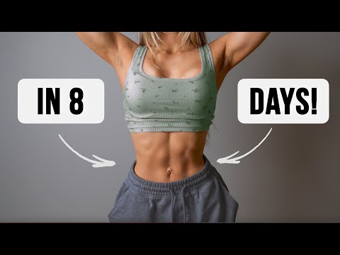 8 Min | 8 Days | 8 Exercises to Get SMALL WAIST & ABS - Do This Every Day! Home Ab Workout Challenge