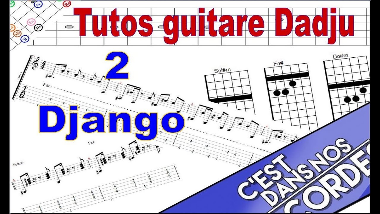 Dadju Tuto guitare 2 Django (Tabs gratuites) Acordes - Chordify