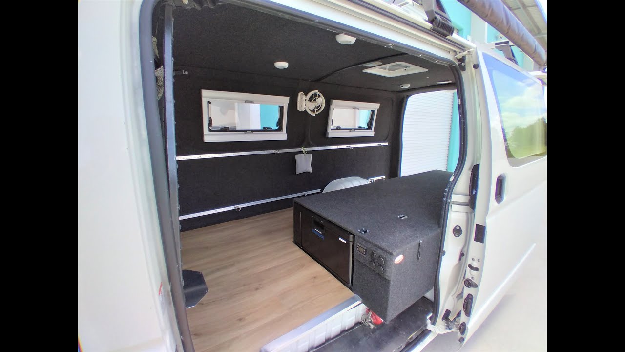 Toyota Hiace Van Fit Out - YouTube