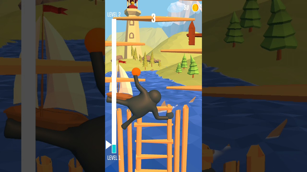 Top Hyper Casual Games || Clumsy Climbing || Clumsy Climber || Gameplay ...