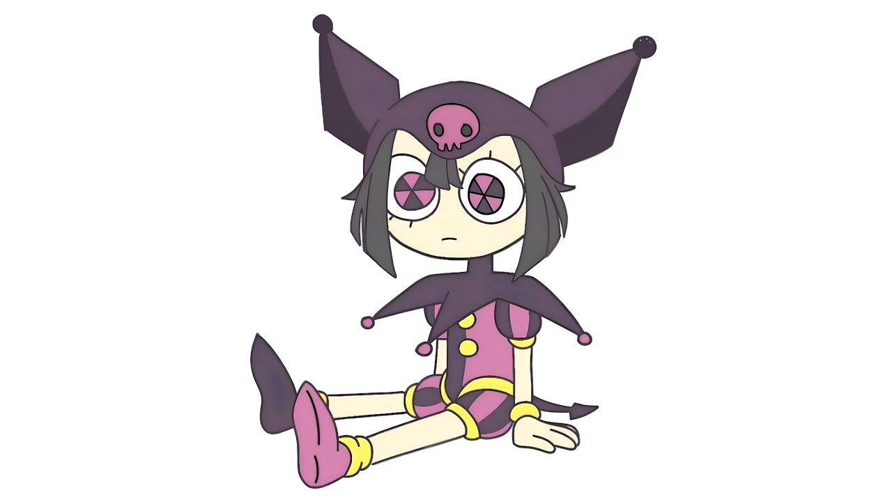 How To Draw Pomni In Kuromi Costume | Tadc And Sanrio - YouTube