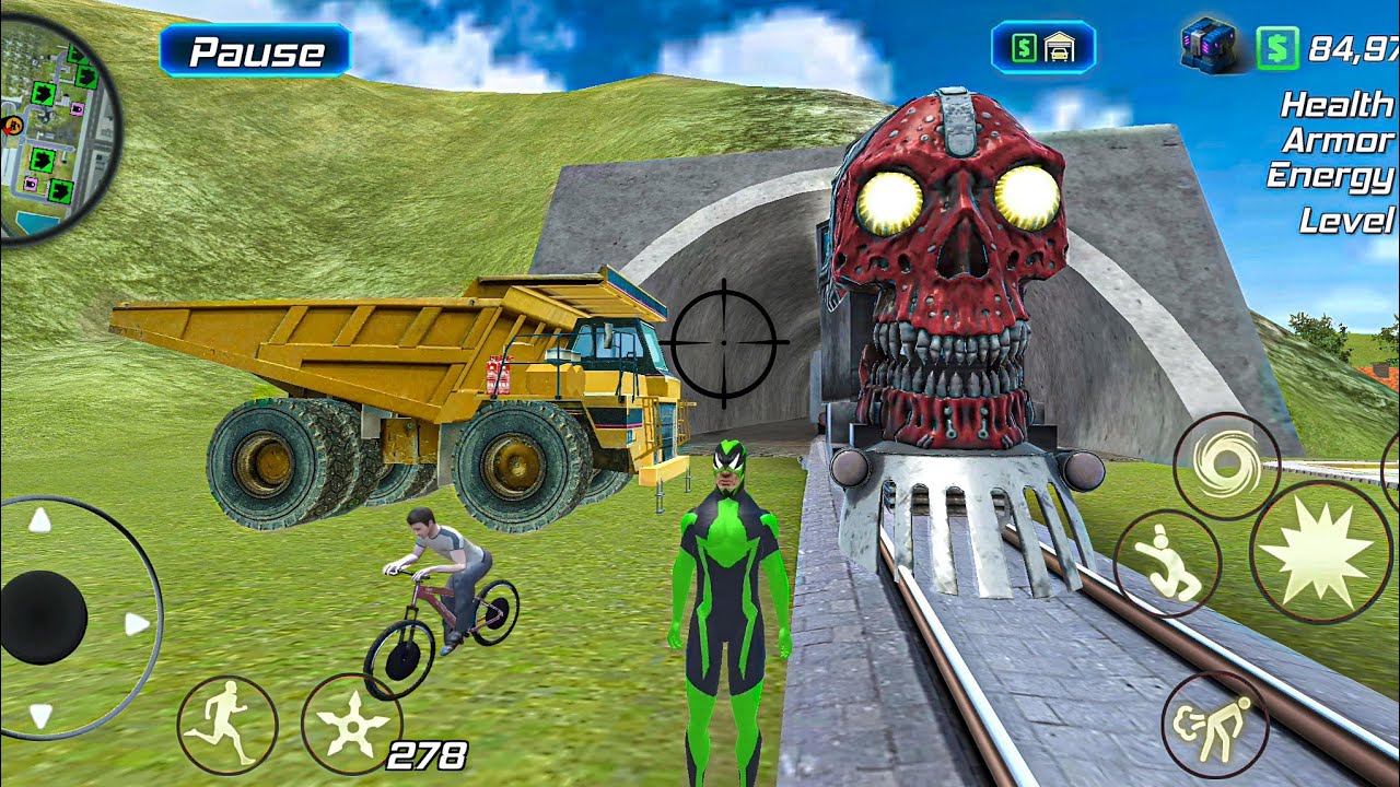 Rope Frog Ninja Hero Vegas Crime Simulator Drive Construction Truck ...