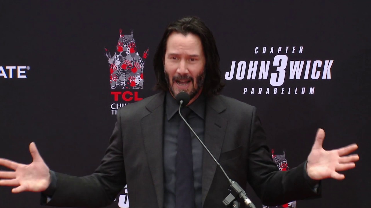 Keanu Reeves Hand and Footprint Ceremony - Keanu Reeves Speech ...