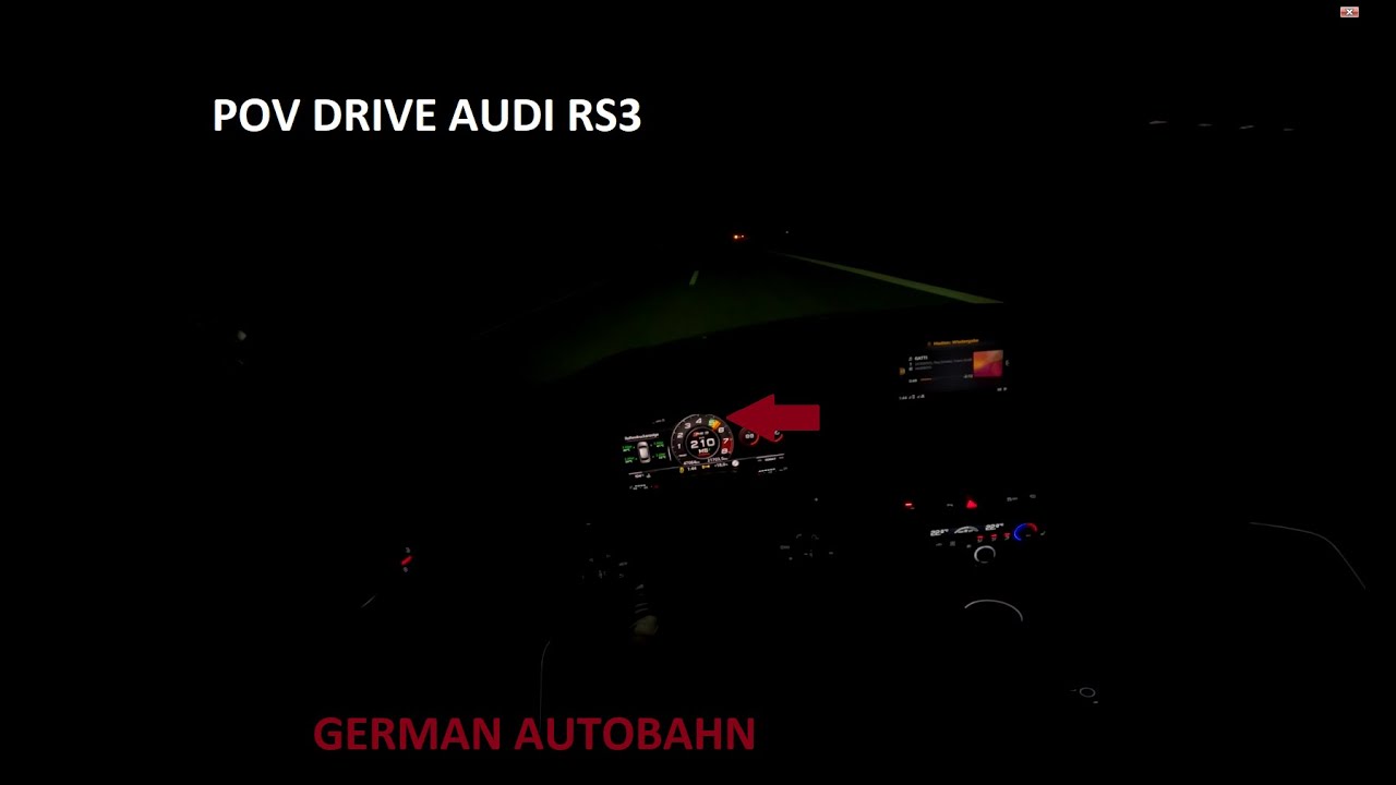 POV NIGHT DRIVE 2018 AUDI RS3 (GERMAN AUTOBAHN) - YouTube