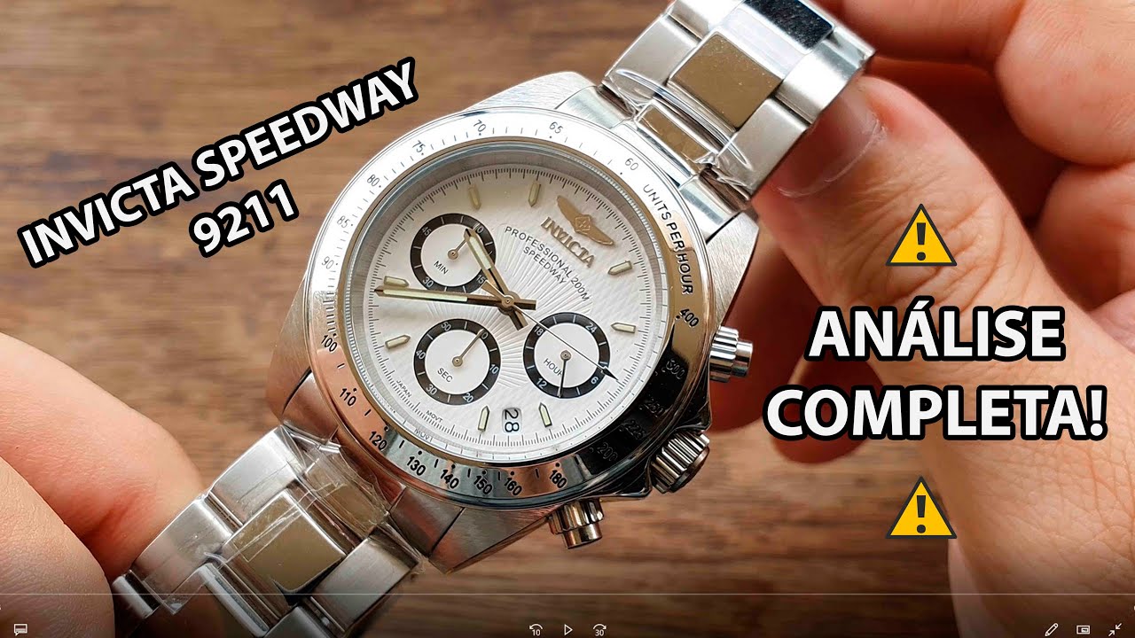 Relógio Invicta Speedway 9211 ANÁLISE COMPLETA - YouTube