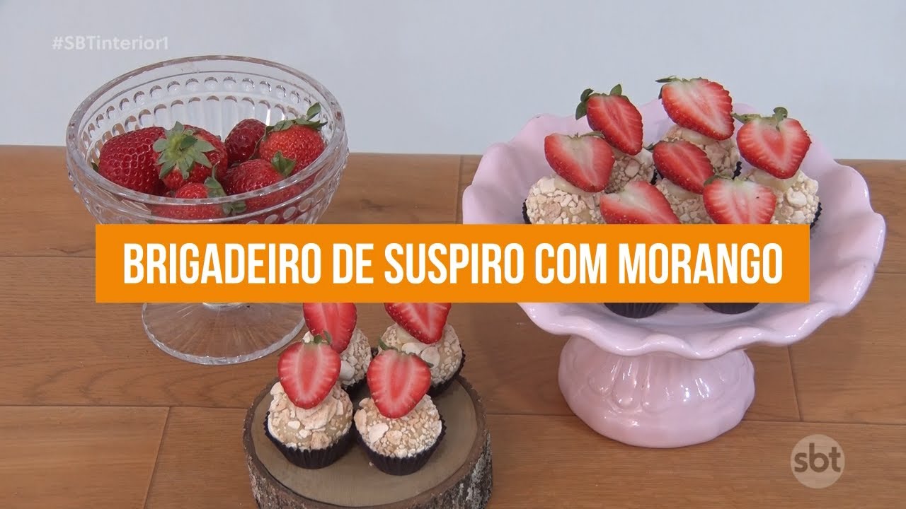Partiu Cozinha: brigadeiro de suspiro com morango - YouTube