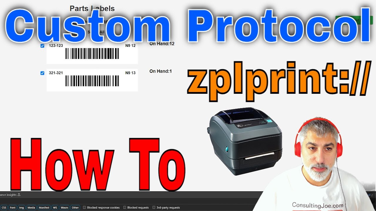 How to Automate Zebra Label Printing with Custom Web Protocols - YouTube
