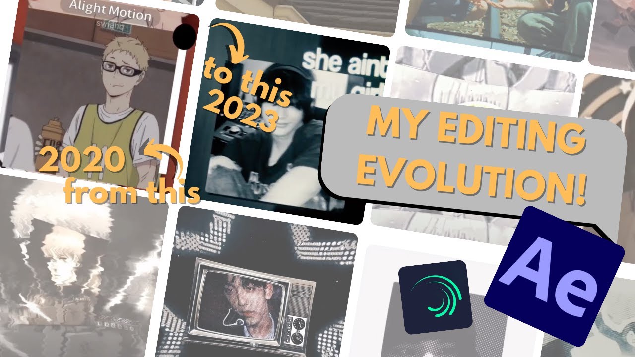 My editing evolution! (2020-2023) - YouTube