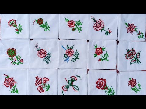 Alphabet वाला Embroidery Rumal बनाना सीखें बिलकुल आसान तरीका//Hand work ...
