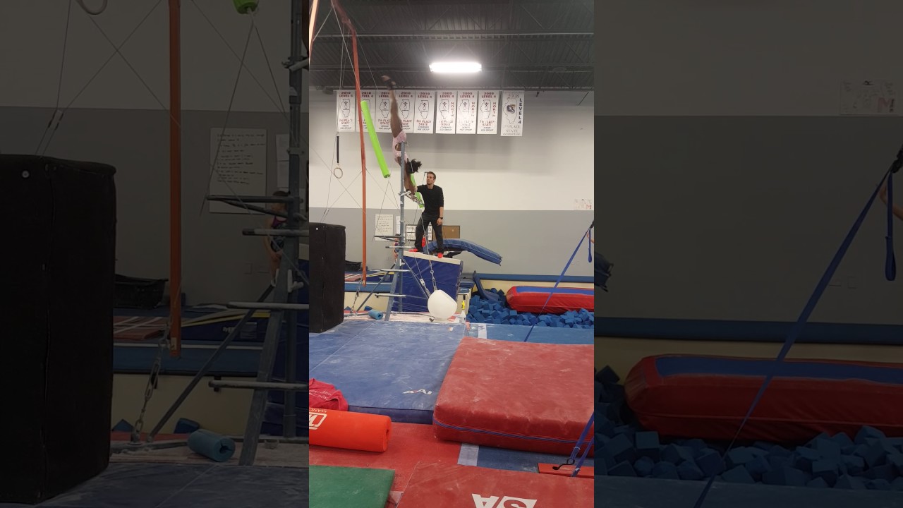 Gabrielle Stephen - double front dismount - uneven bars May 2017 - YouTube