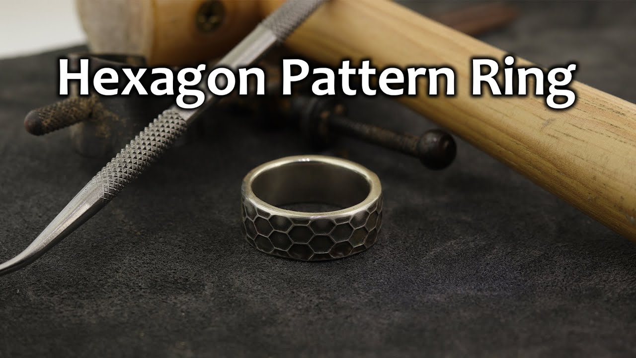 Making a Hexagon Pattern Silver Ring - YouTube