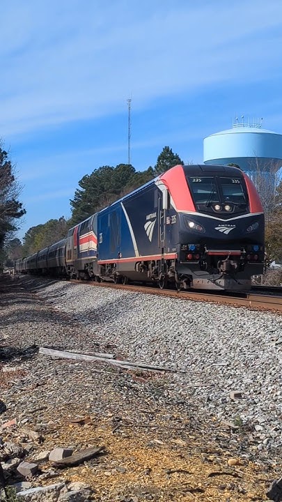 Amtrak Floridian train 40 approaches Raleigh NC at Powell Drive 2/25/2025 - YouTube
