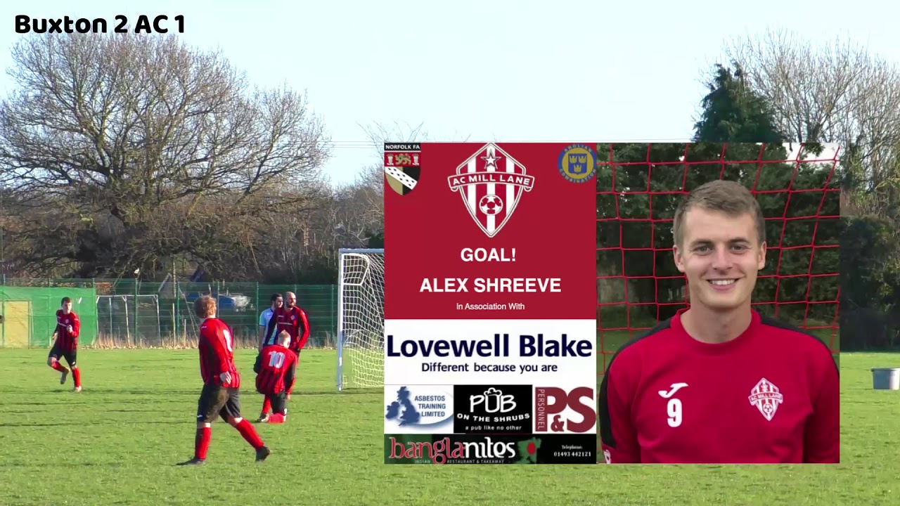 Buxton v AC Mill Lane Norfolk Junior Cup - YouTube