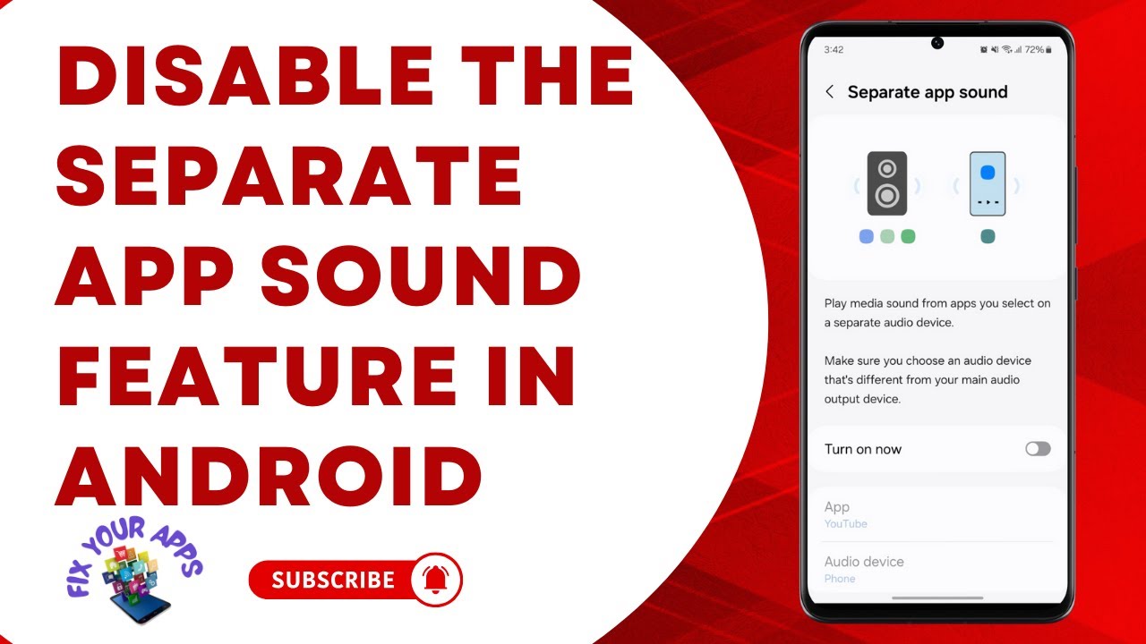 How to Disable the Separate App Sound Feature in Android 14 - YouTube