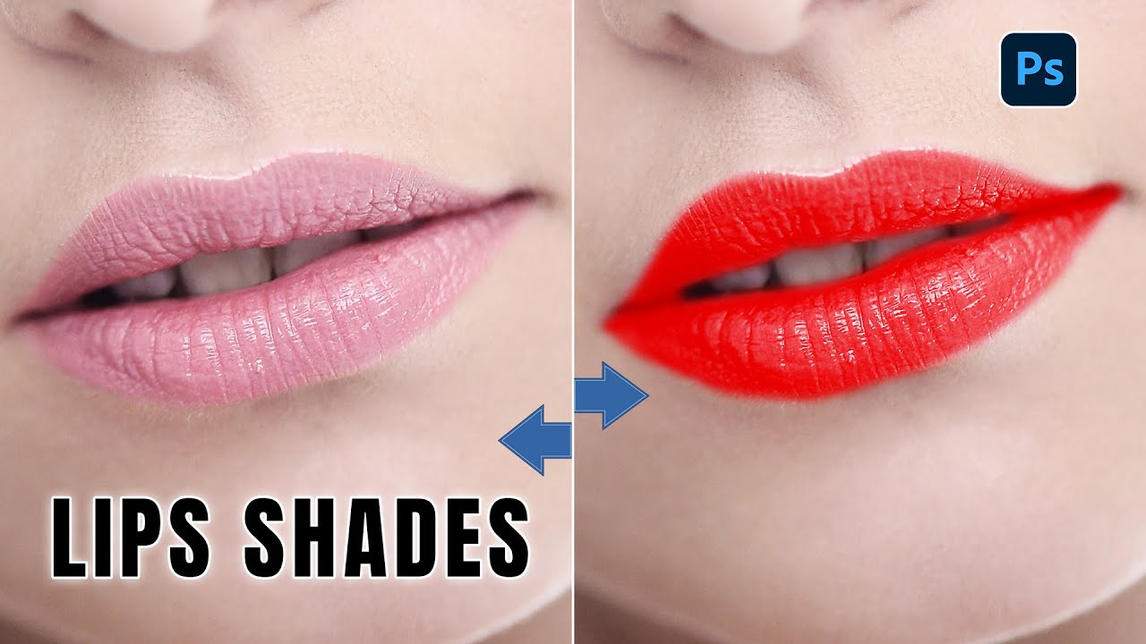 How to Change Lipsticks Color in Photoshop - YouTube