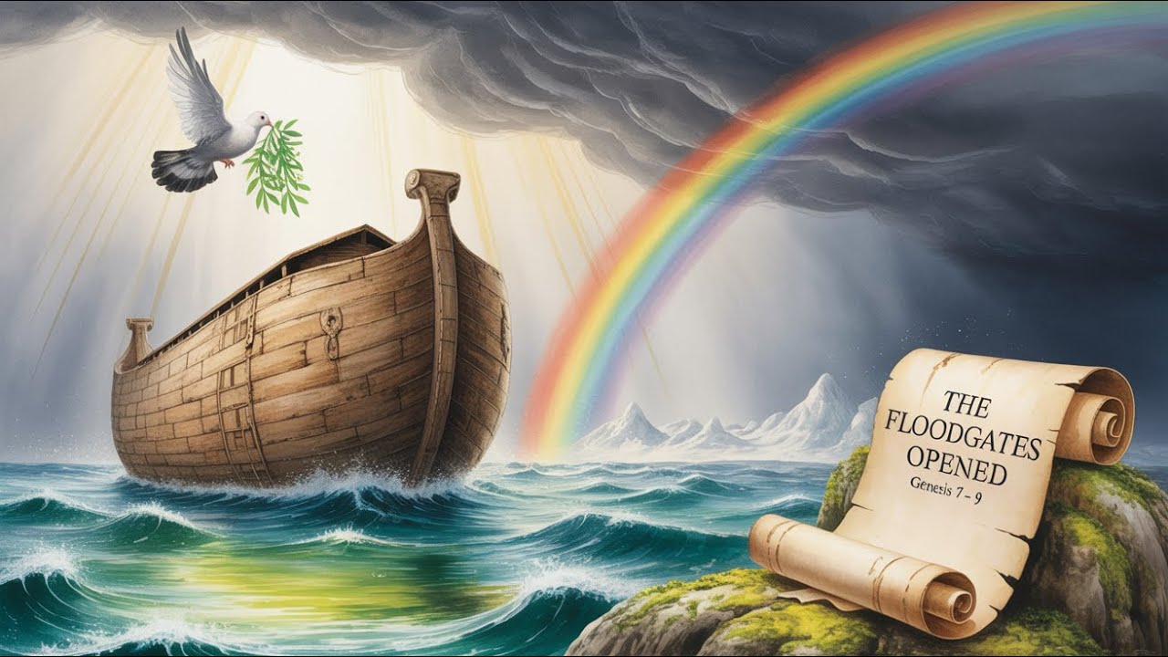 The Floodgates Opened – Genesis 7–9 [with lyrics] - YouTube