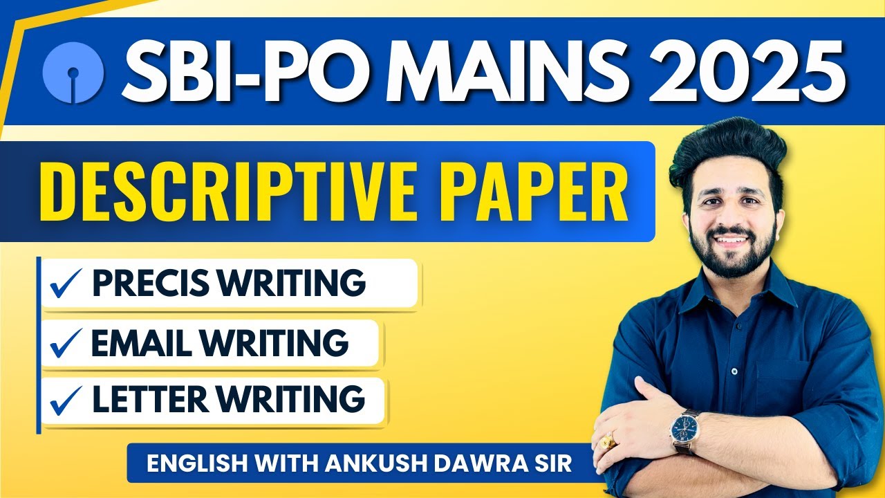 SBI PO Mains 2025: Descriptive Paper Secrets | Boost Your Scores! - YouTube