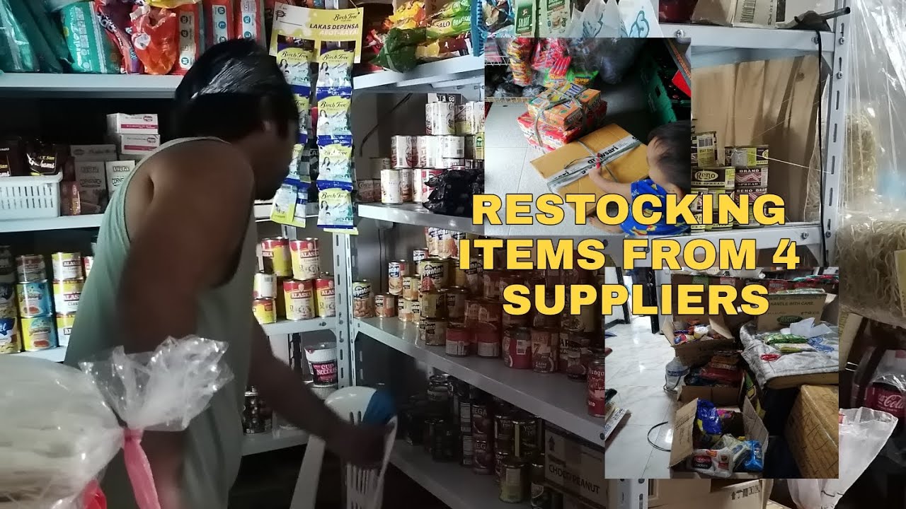 RESTOCKING ITEMS FROM 4 DIFFRENT SUPPLIERS! - YouTube