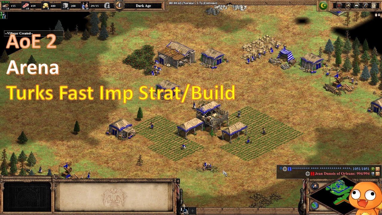 AOE 2 DE Turks Fast Imperial Arena Strategy and build order ft Alone ...