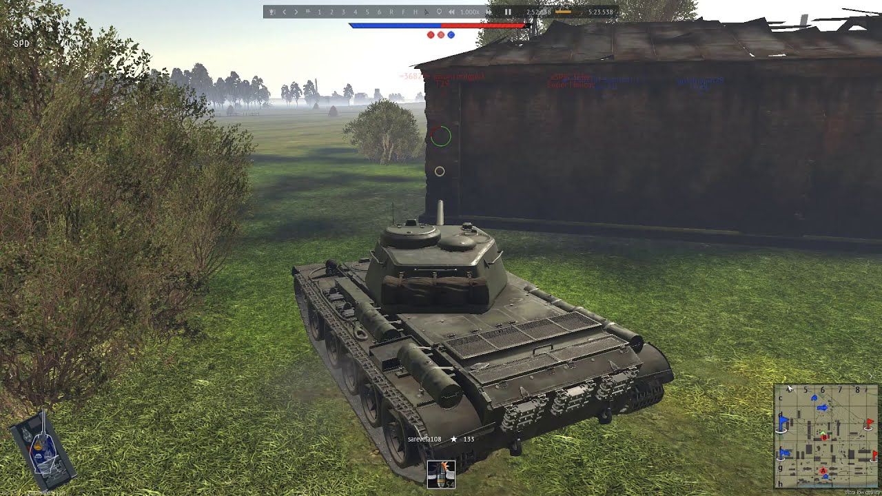 T44 vs T26E-1 Super Pershing - YouTube