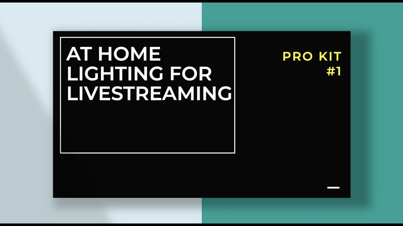 Live-streaming Pro Lighting Kit #1 - YouTube