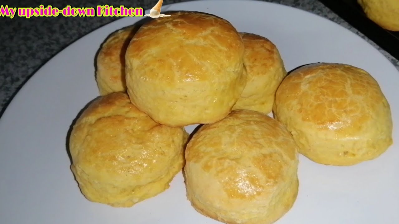 How to make custard powder scones | Amasi custard powder scones recipe ...