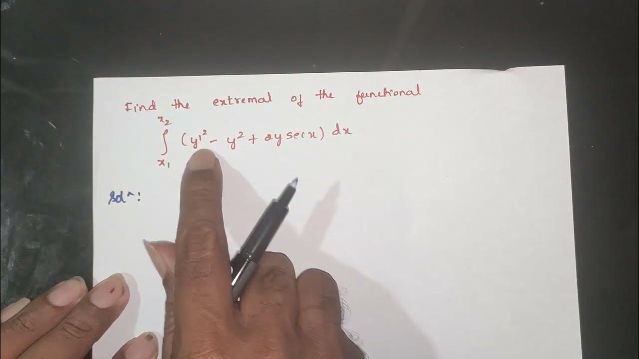 Calculus of Variation| Find the Extremal of the functional|18mat31 Module 5(Jan./Feb.2023 Q.no ...