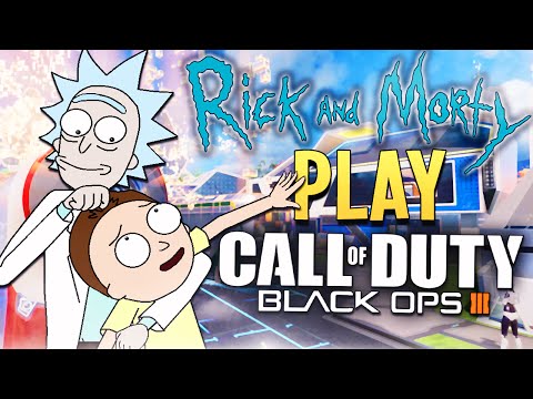 RICK AND MORTY PLAY BLACK OPS 3! (Hilarious Call of Duty Voice Trolling)